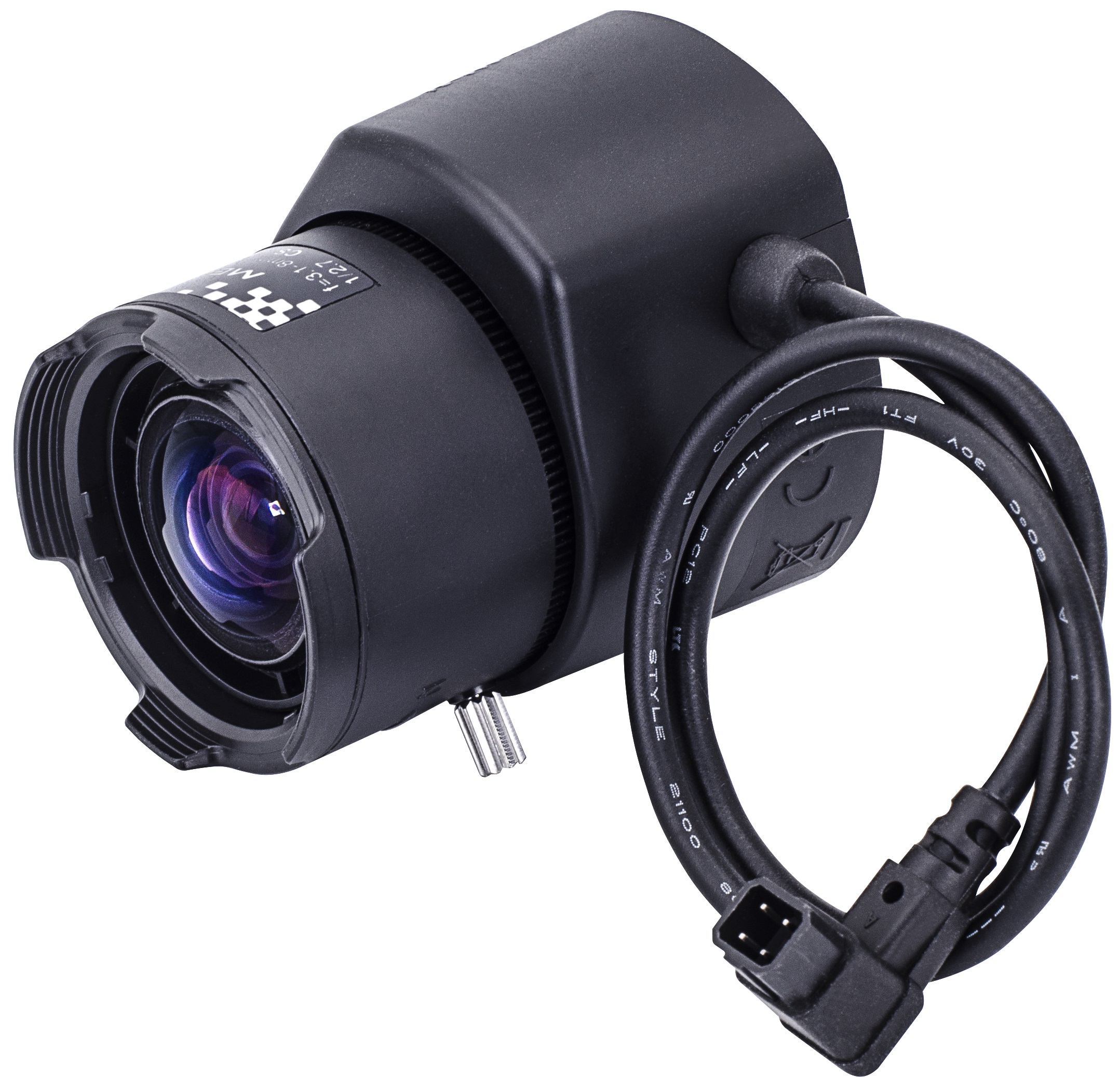 MP Lens. CS Mount. Auto Iris. P-Iris. 1/2,7". 3,1-8mm. F1.2